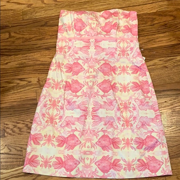 Kaeli Smith | Dresses | Nwt Kaeli Smith Tie Back Mini In Pinkyellow ...